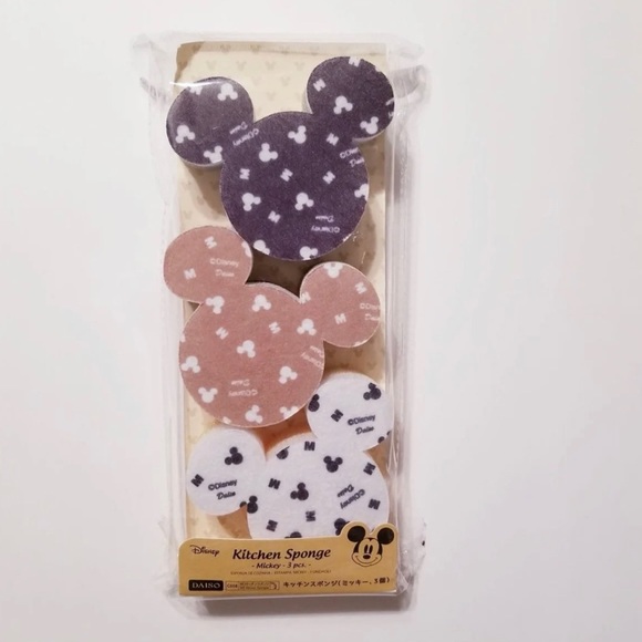 Disney | Storage & Organization | Mickey Mouse 3 Piece Kitchen Sponges ...